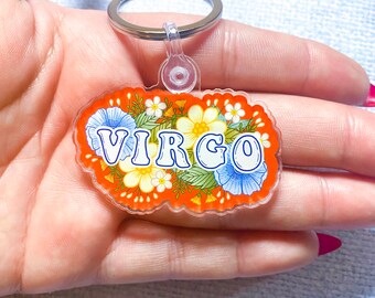 Virgo Keychain - Etsy