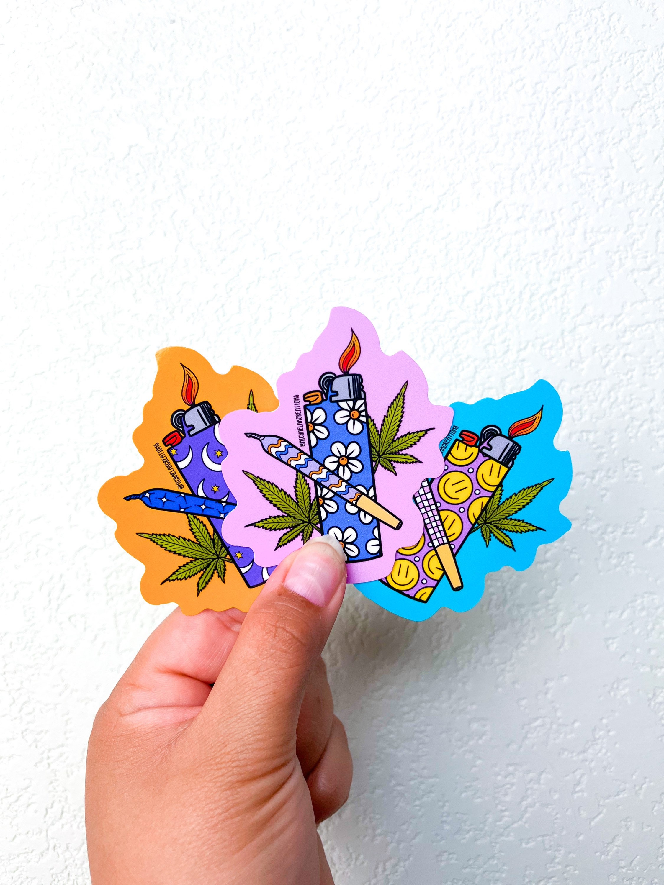 Lighter Sticker 420 Sticker Stickers for Hydroflaskflower - Etsy