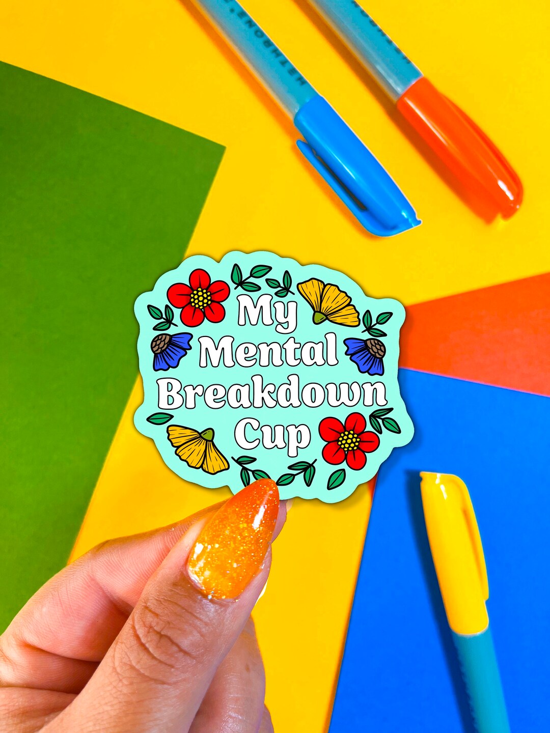 My Mental Breakdown Cup Sticker,stickers for Hydroflask,laptop Sticker ...