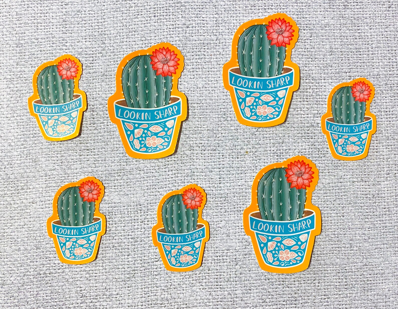 Lookin Sharp Sticker Cactus Sticker stickers Stickers for - Etsy
