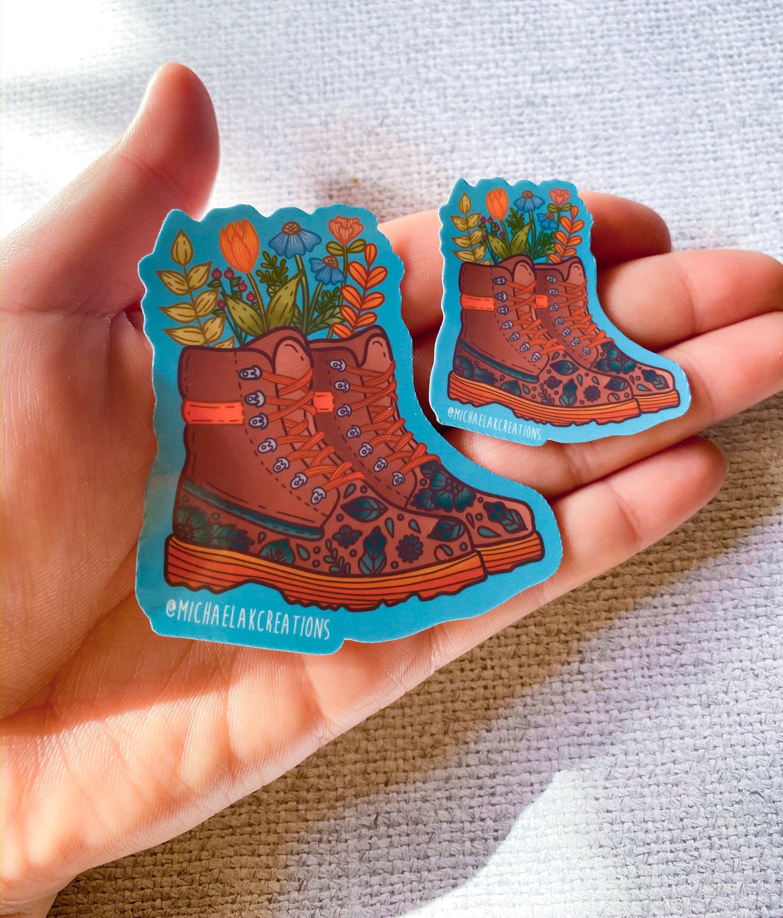 Hiking Boots Sticker Stickers for Hydroflaskstickers - Etsy
