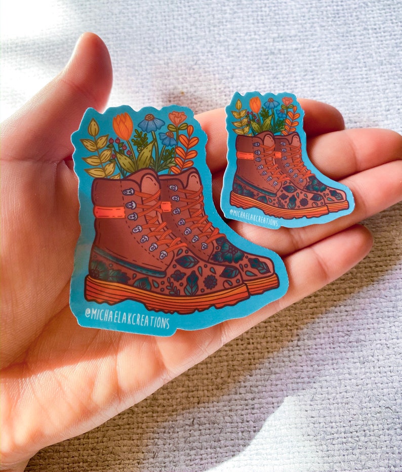 Hiking Boots Sticker Stickers for Hydroflaskstickers - Etsy