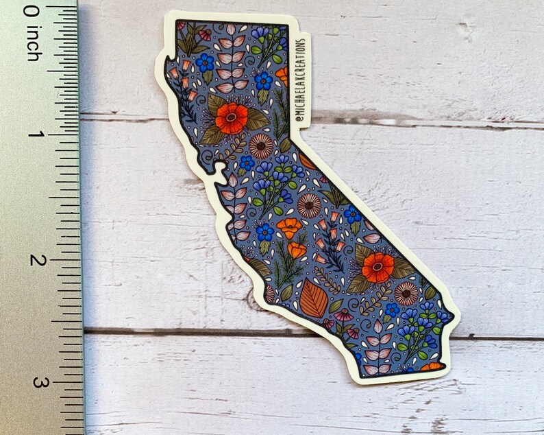 California Sticker States Stickers CA Sticker Stickers - Etsy