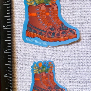 Hiking Boots Sticker | Stickers for Hydroflask|stickers | Laptop ...