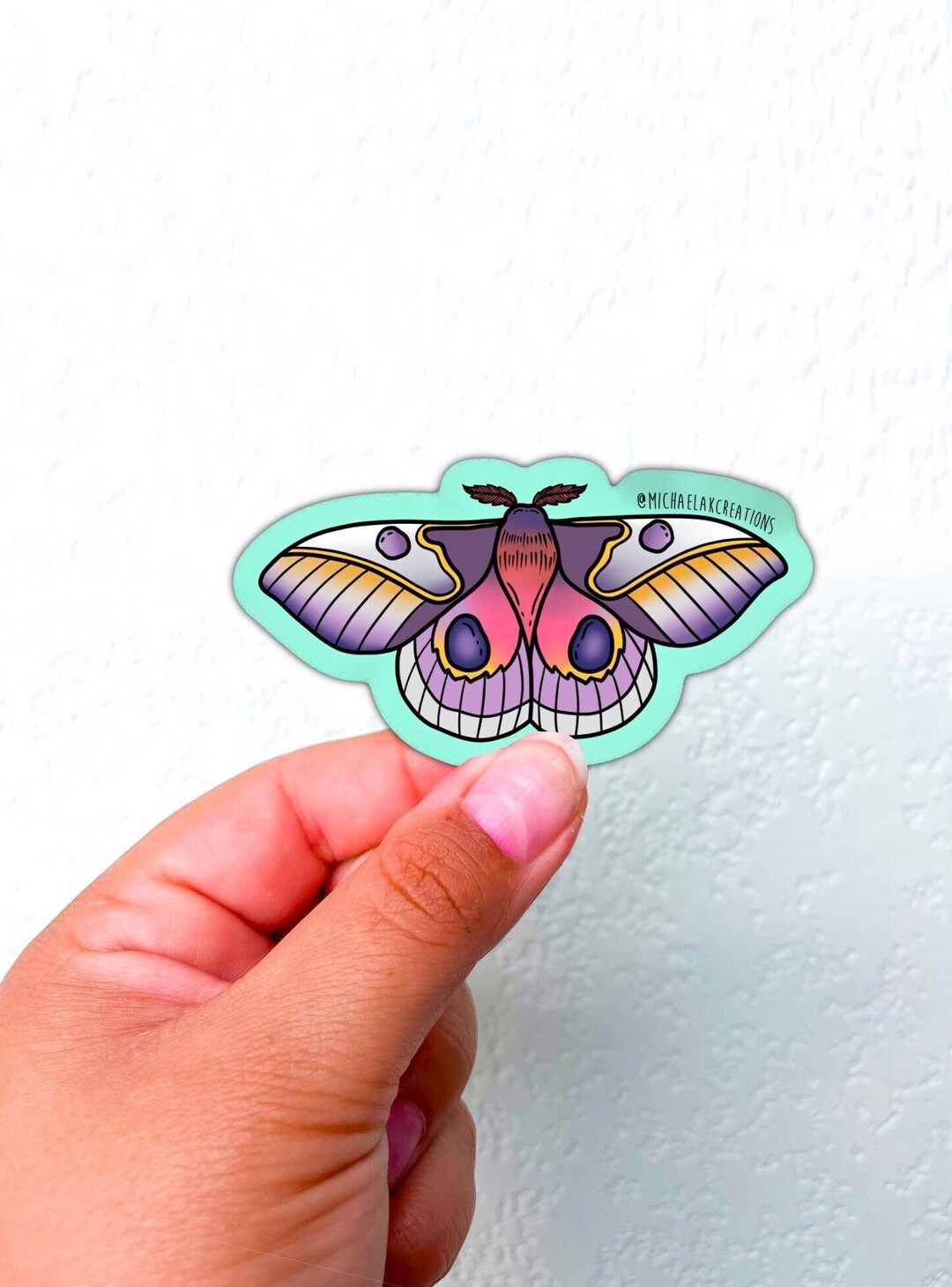 Moth Sticker | Flower Sticker| Stickers for Hydroflask | Laptop ...