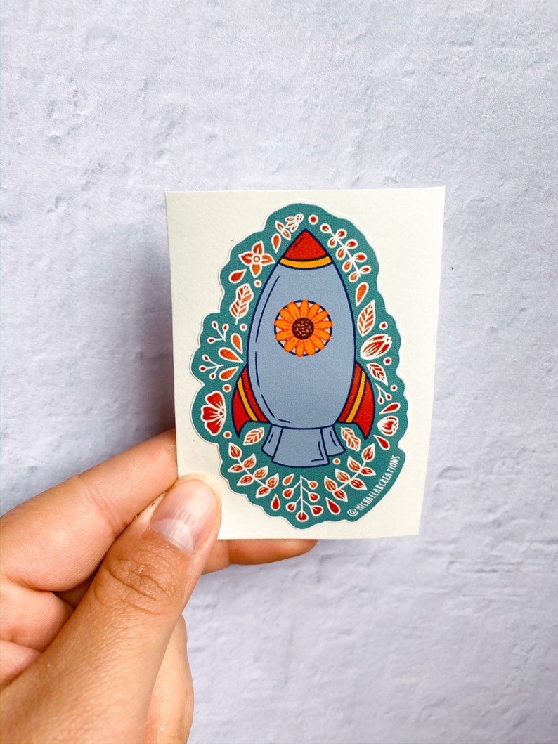 Rocket Ship Sticker| Stickers |stickers for Hydroflask | Hydroflask ...