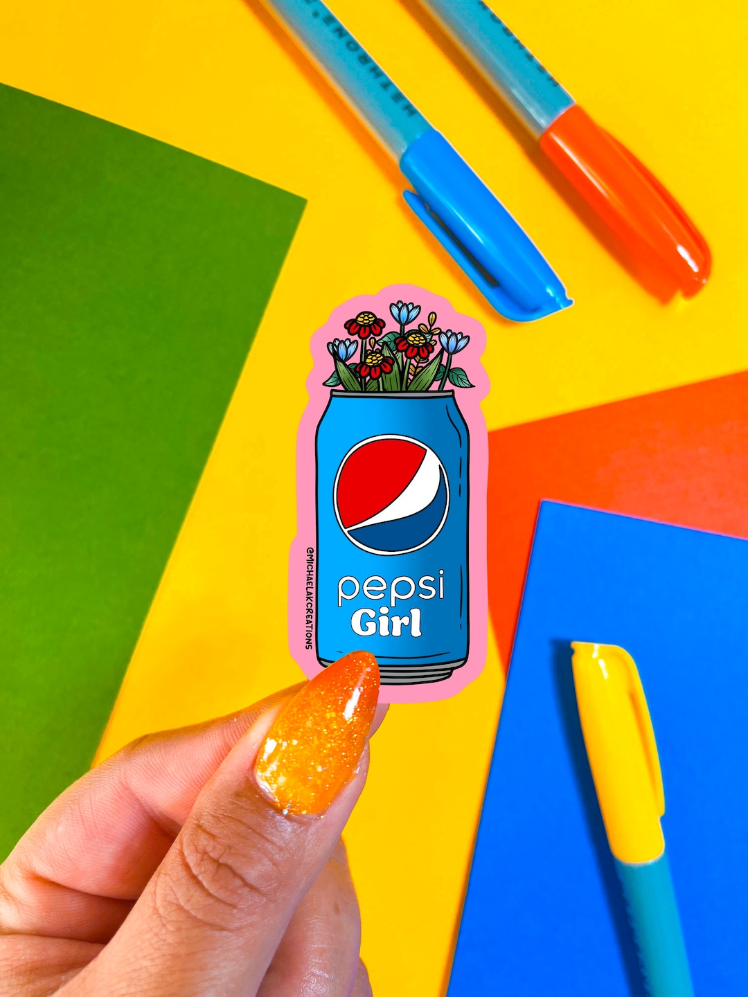 Pepsi Girl Sticker,stickers for Hydroflask,laptop Sticker,cute Car ...