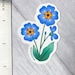 Forget Me Not Sticker Stickers for Hydroflask Laptop Stickers Flower ...