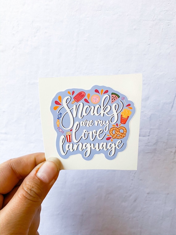 Snack Sticker Love Language Stickers Stickers for | Etsy