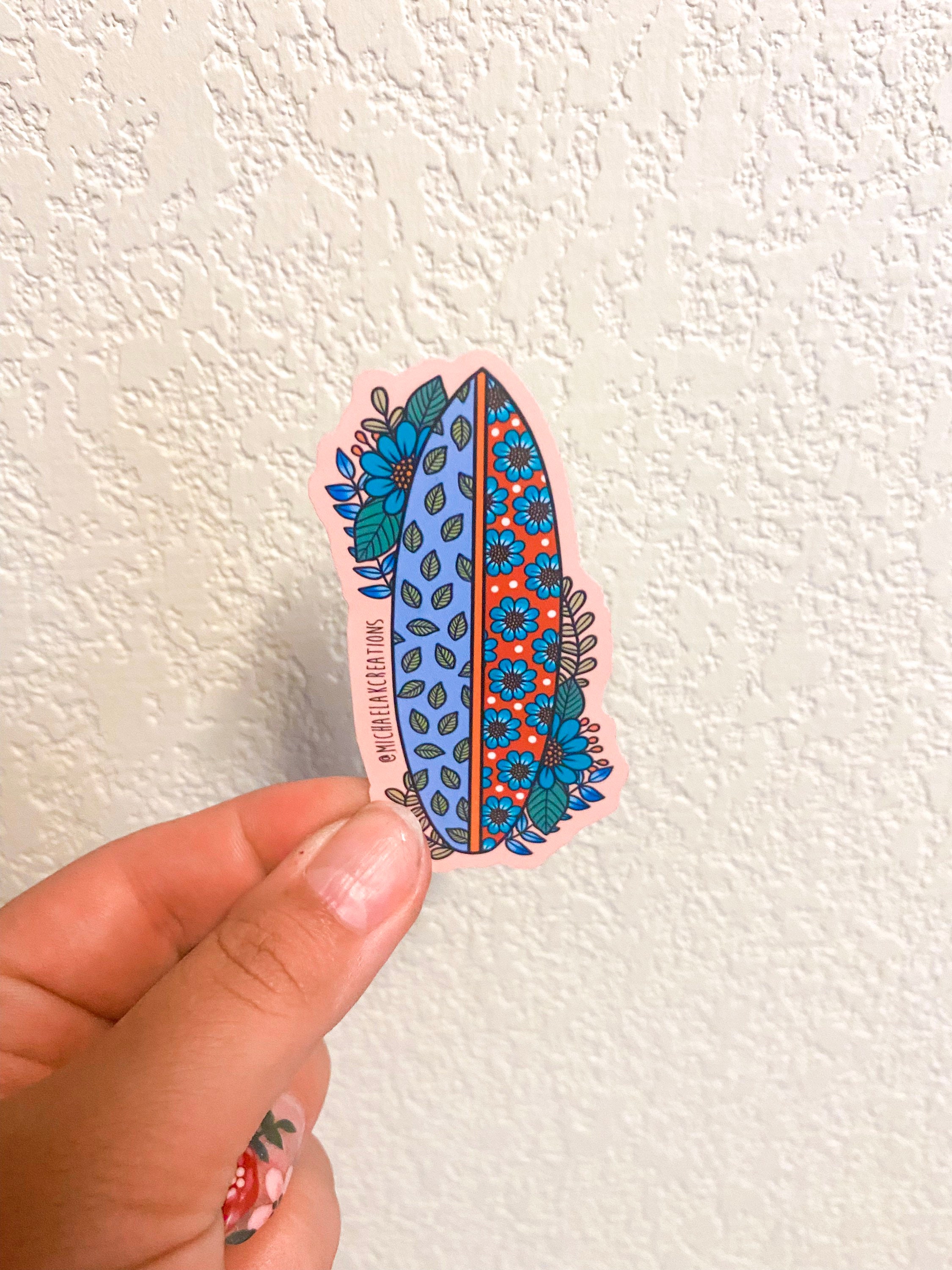 Surfboard Sticker stickers Stickers for Hydroflask Laptop - Etsy