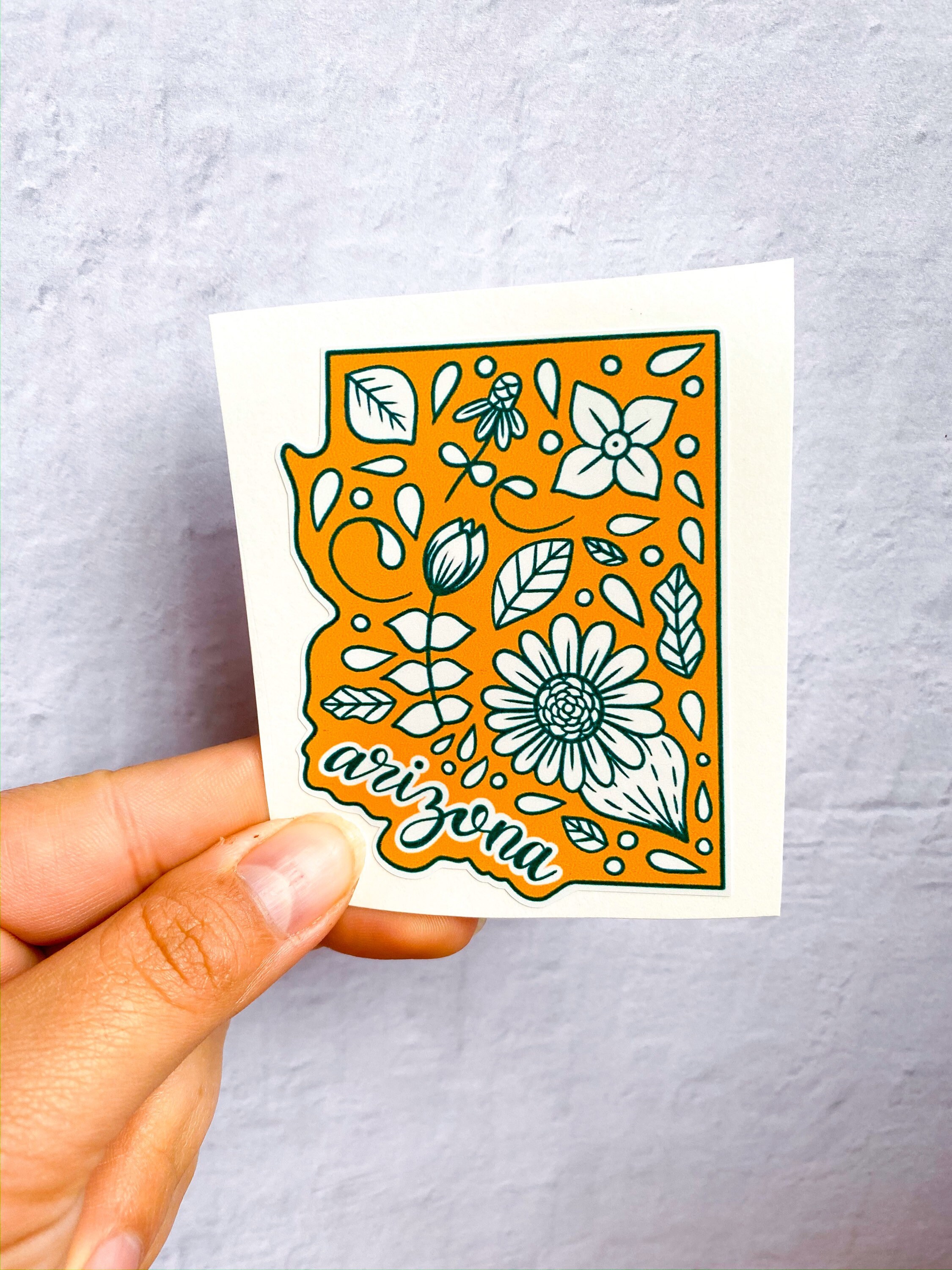 Arizona Sticker States Stickers AZ Sticker Stickers for | Etsy