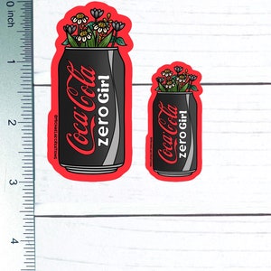 Coke Zero Girl Sticker,stickers for Hydroflask,laptop Sticker,cute Car ...
