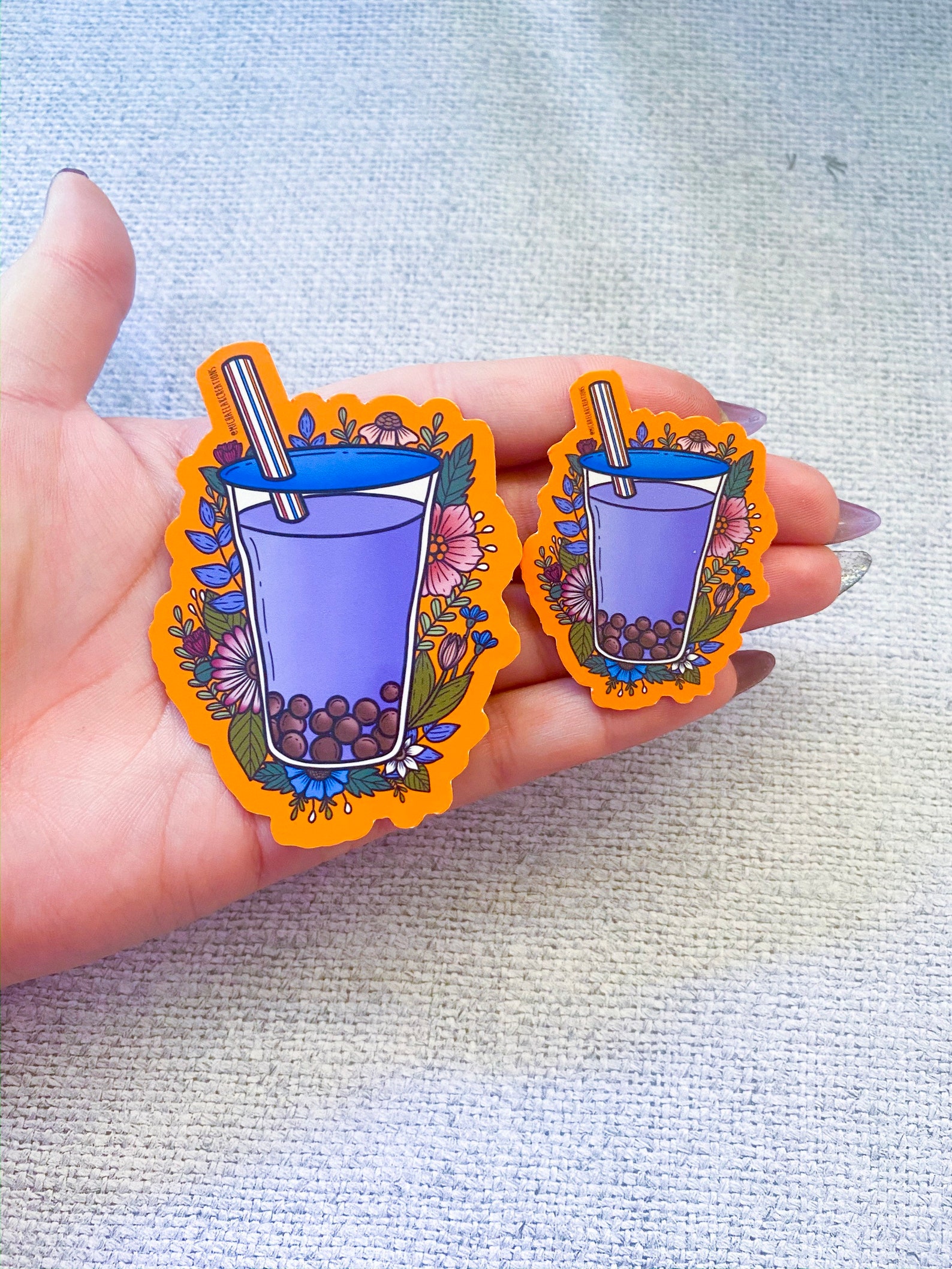 Taro Tea Sticker Tea Sticker boba Sticker Stickers for - Etsy