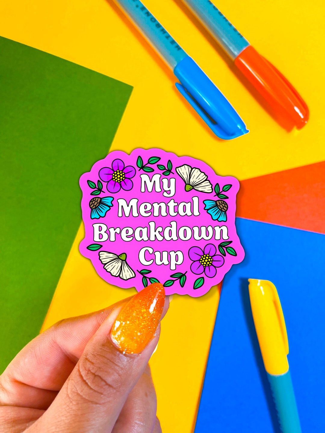 My Mental Breakdown Cup Sticker,stickers for Hydroflask,laptop Sticker ...