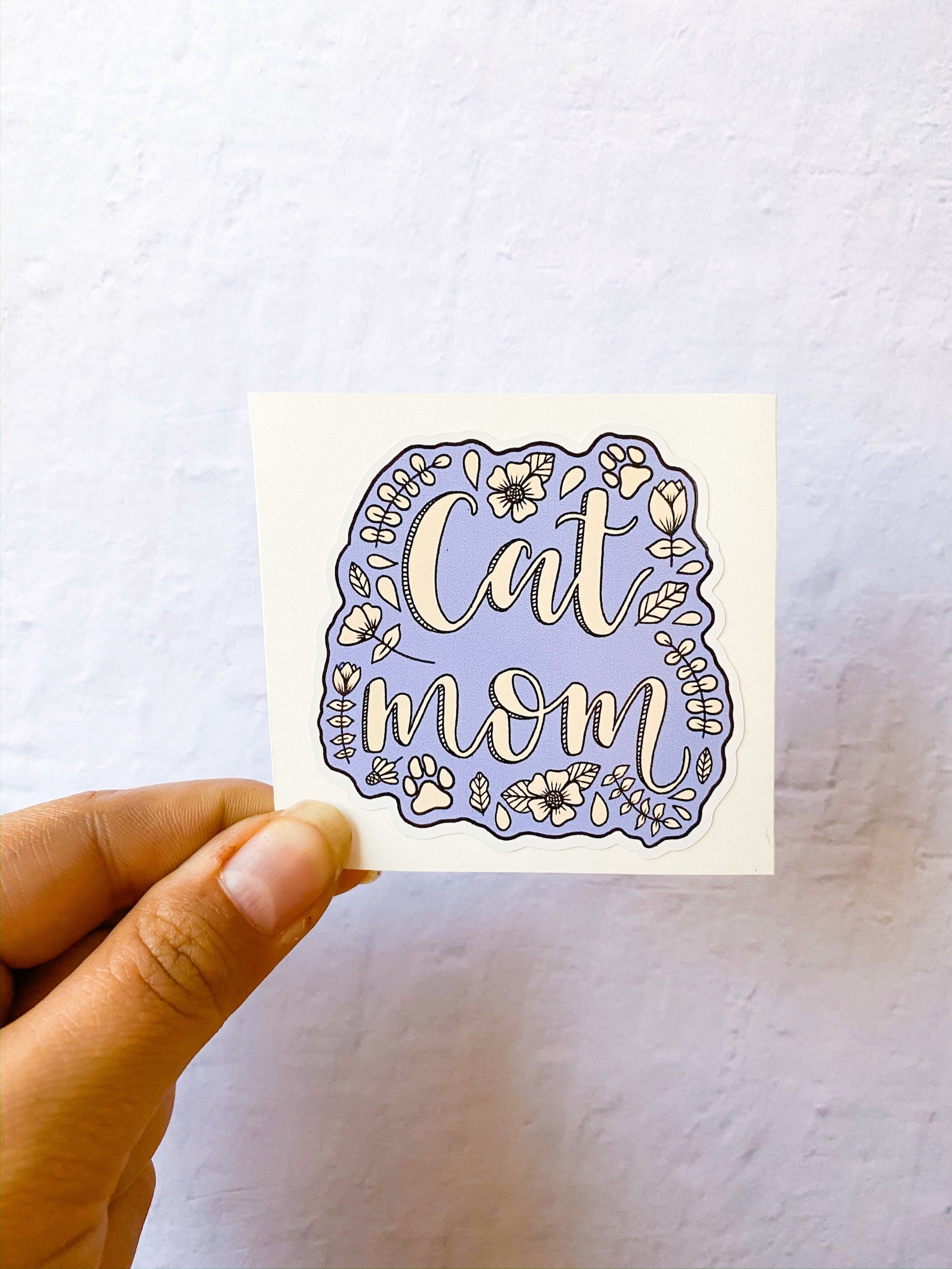 Cat Mom Vinyl Sticker Cat Sticker Stickers for Hydroflask - Etsy