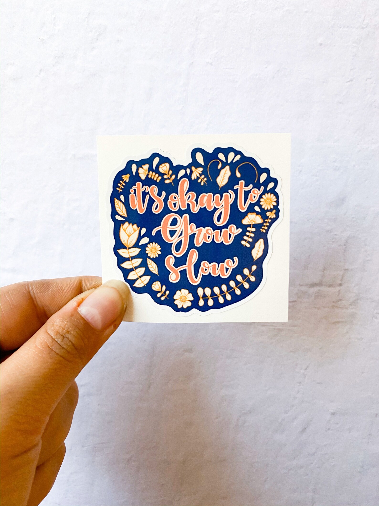 Its Okay to Grow Slow Sticker stickers for Hydroflask - Etsy