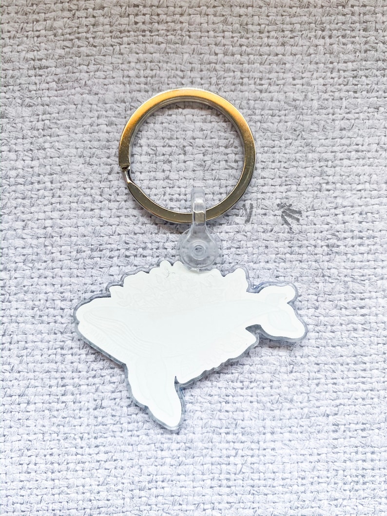 Whale Keychain | Whale Gift | Acrylic Keychain | Floral Keychain ...