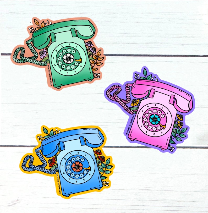 Retro Phonesticker, Stickers for Hydroflask,laptop Stickers,cute Car ...