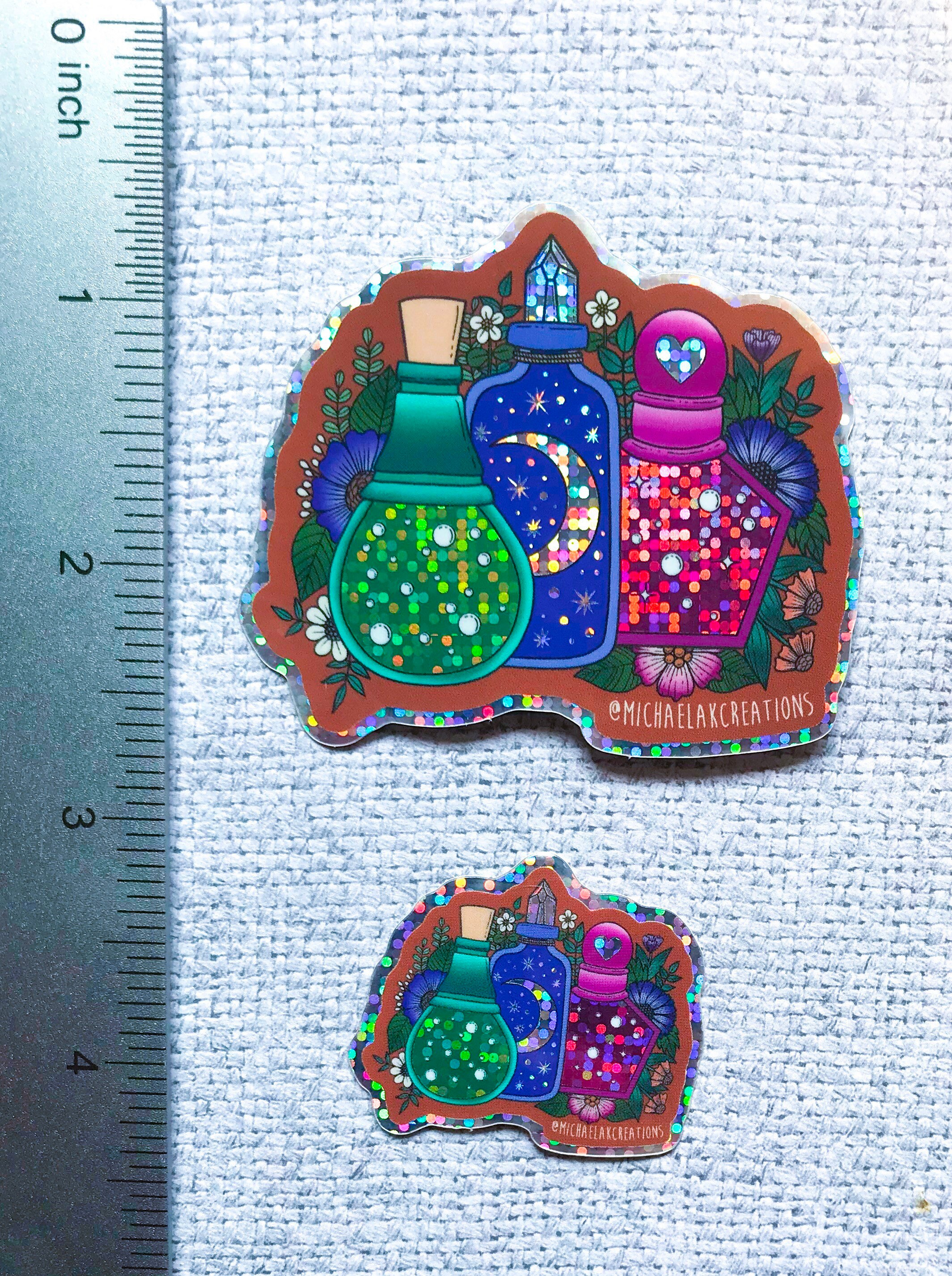 Holographic Potion Bottles Sticker Stickers for Hydroflask - Etsy