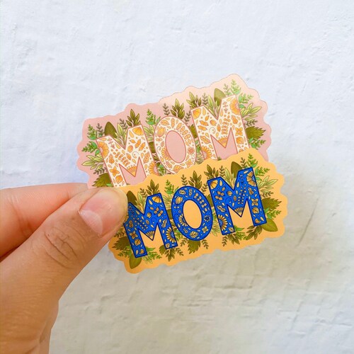 Mom Sticker Mother Sticker Stickers for Hydroflask Laptop | Etsy
