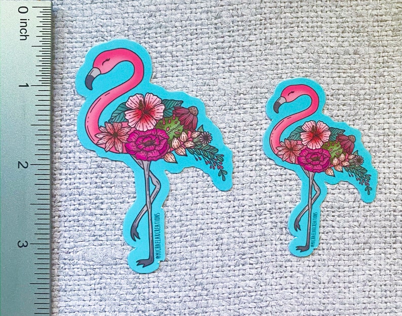 Flamingo Sticker Animal Sticker bird Sticker Stickers for | Etsy