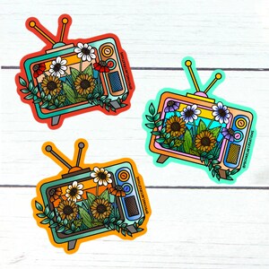 Retro Tv Sticker, Stickers for Hydroflask,laptop Stickers,cute Car ...