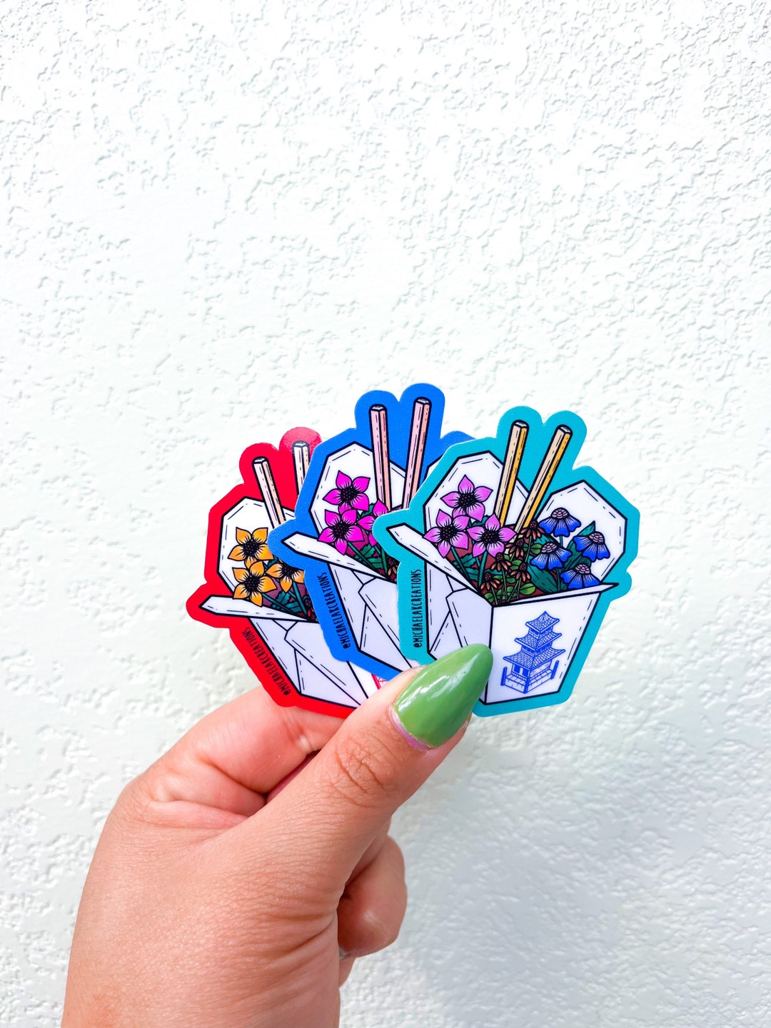 Chinese Food Box Sticker |food Sticker|noodle Sticker |hydro Flask ...