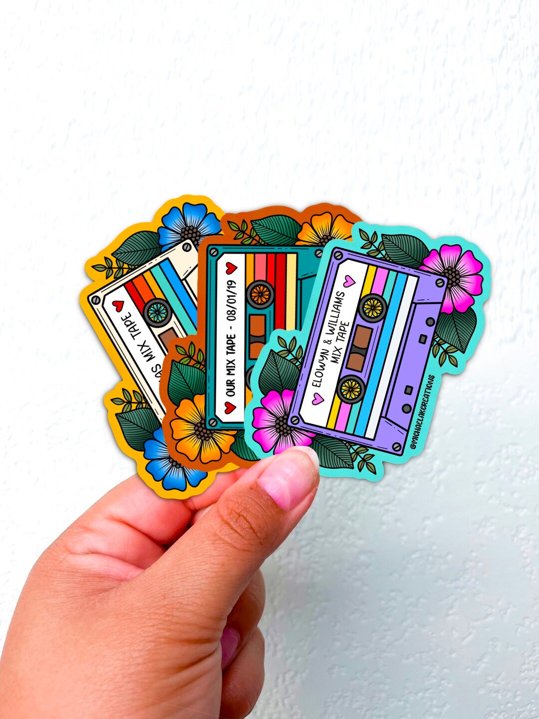 Custom Mix Tape Sticker | Mix Tape Sticker | Cute Sticker| Stickers for ...