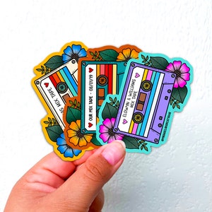 Custom Mix Tape Sticker | Mix Tape Sticker | Cute Sticker| Stickers for ...