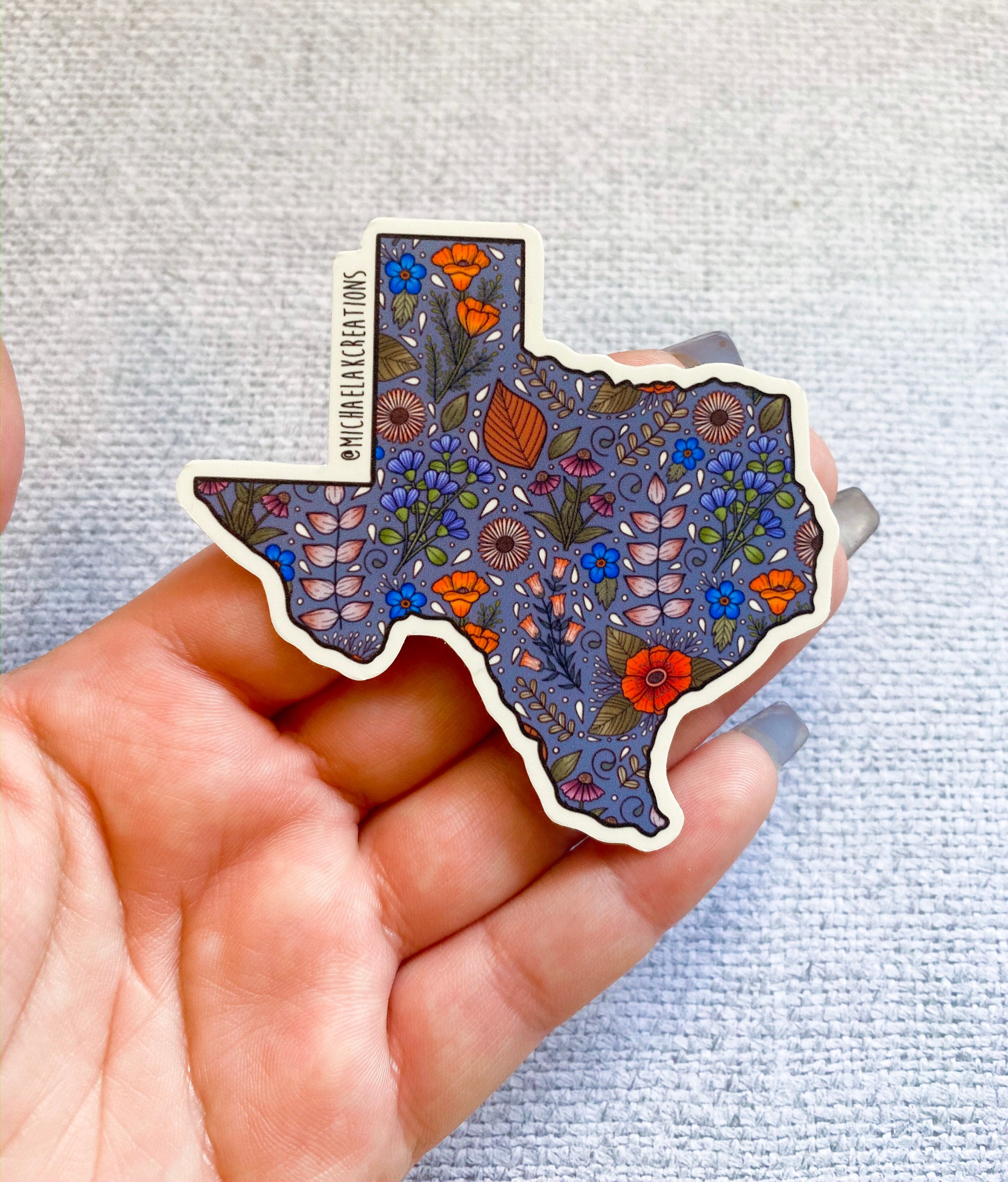 Texas Sticker States Stickers TX Sticker Stickers for | Etsy