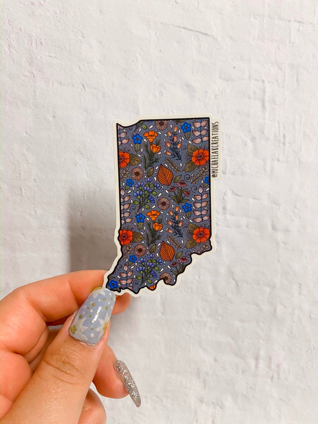 Indiana Sticker | States Stickers | IN Sticker | Stickers for ...