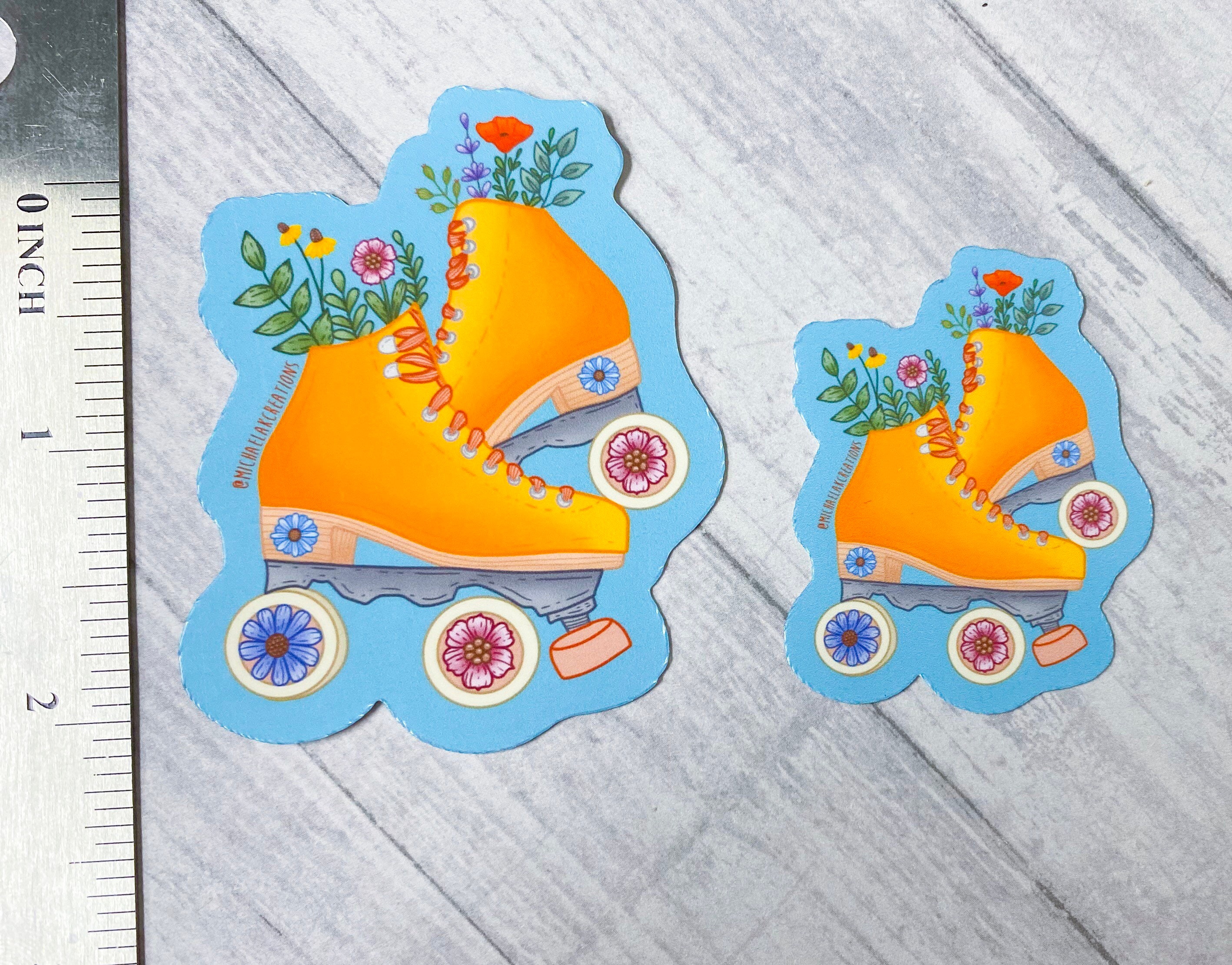 Roller Skates Sticker Stickers for Hydroflask Stickers - Etsy