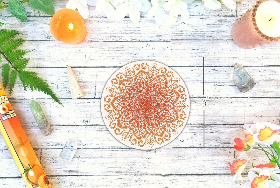 Fall Mandala Diecut Sticker,laptop Sticker,small Gift for Him/her ...
