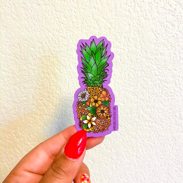 Pineapple Sticker - Etsy