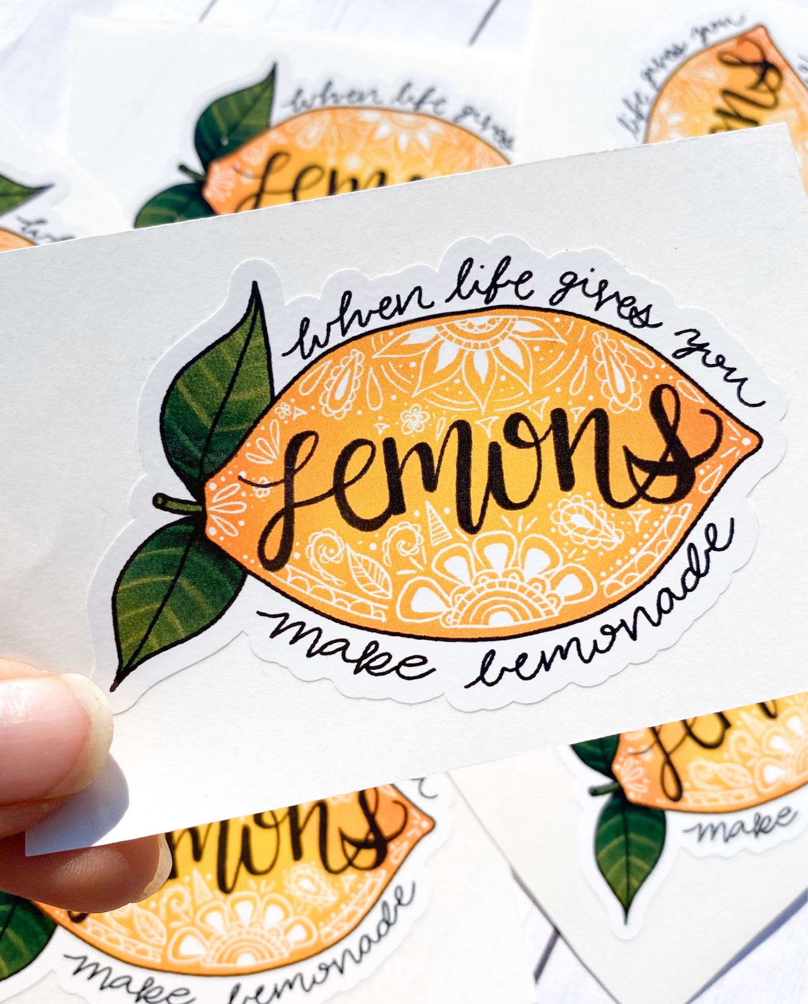 When Life Gives You Lemons Sticker Fruit Stickers Lemon - Etsy