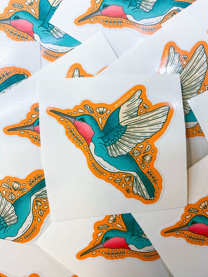 Humming Bird Sticker Animal Sticker Stickers Stickers for | Etsy