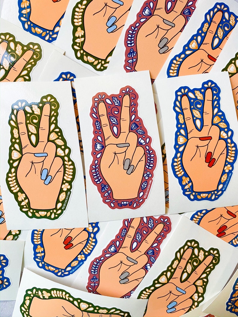 Peace Sign Sticker Peace Stickers for Hydroflask Laptop | Etsy