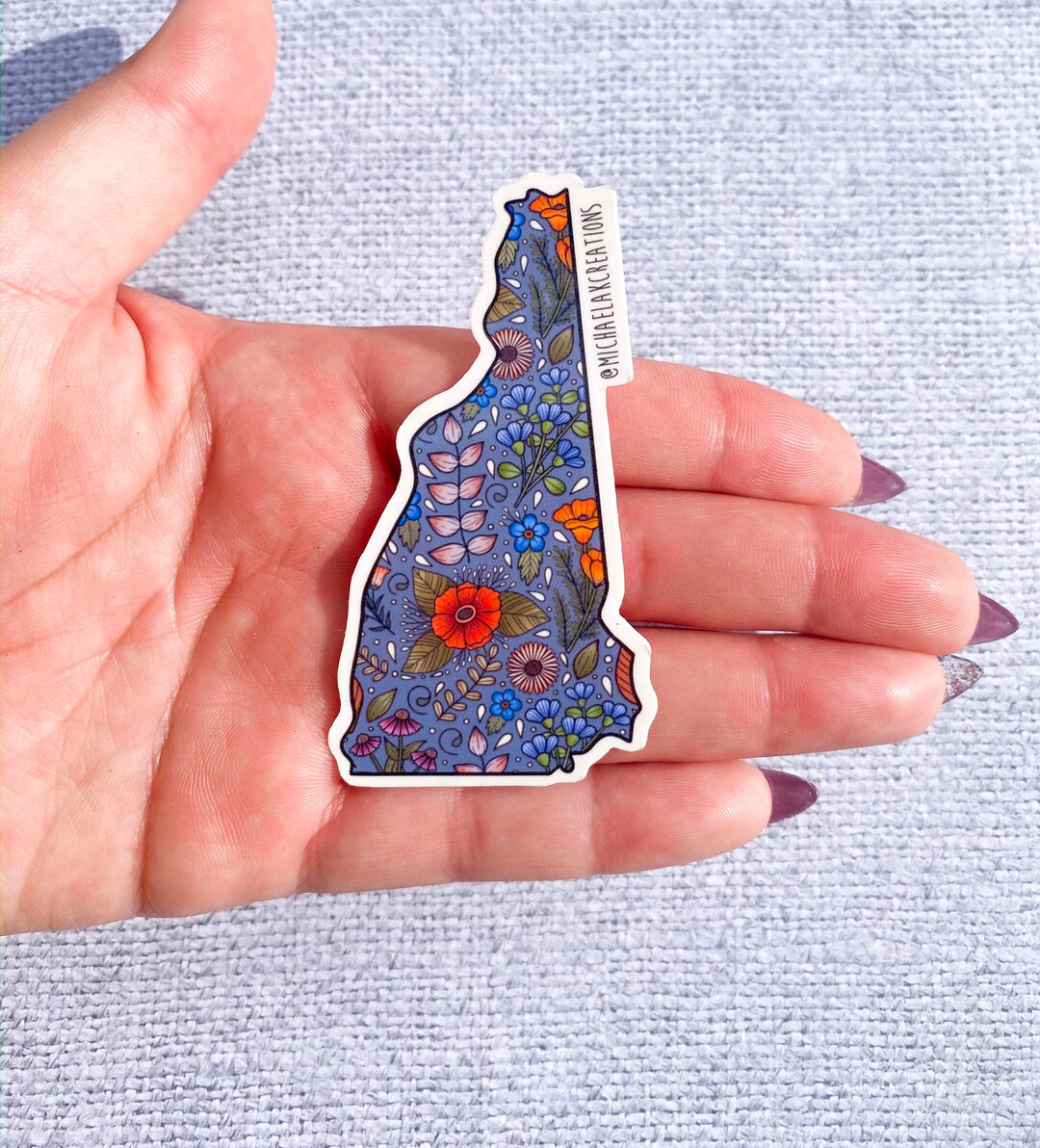 New Hampshire Sticker | States Stickers | NH Sticker | Stickers for ...