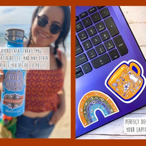 Tea Cup Vinyl Sticker | Laptop Sticker | Stickers for Hydroflask ...