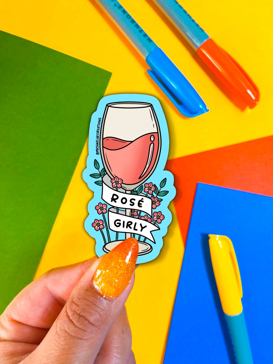 Rose Girly Sticker |stickers for Hydroflask |laptop Stickers |flower ...