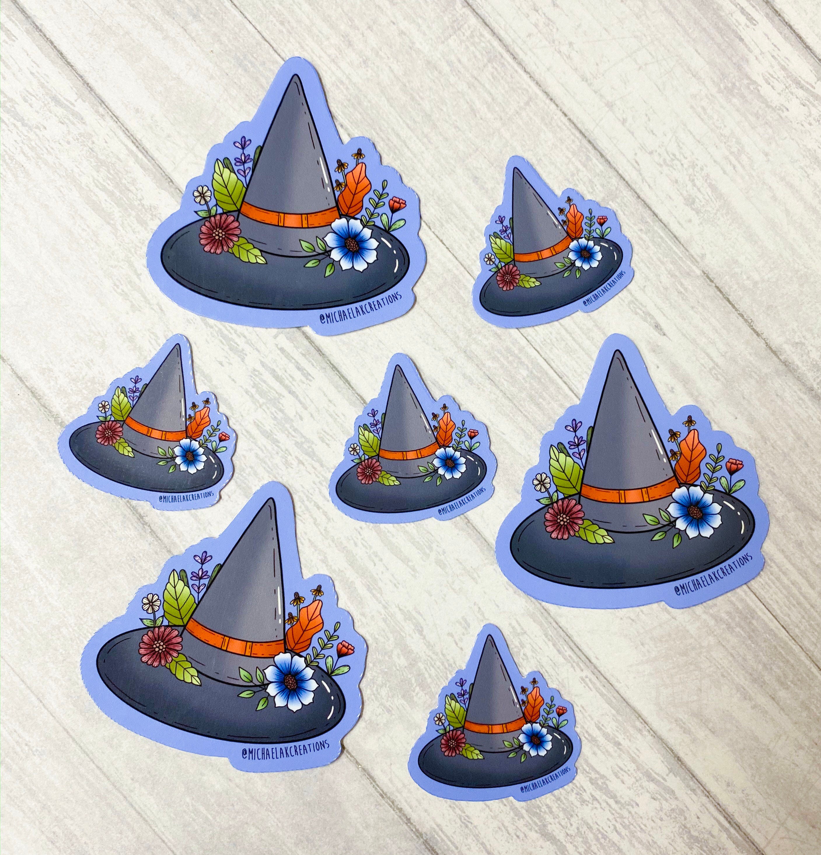 Witch Stickers Witches Hat Sticker Stickers for Hydroflask - Etsy