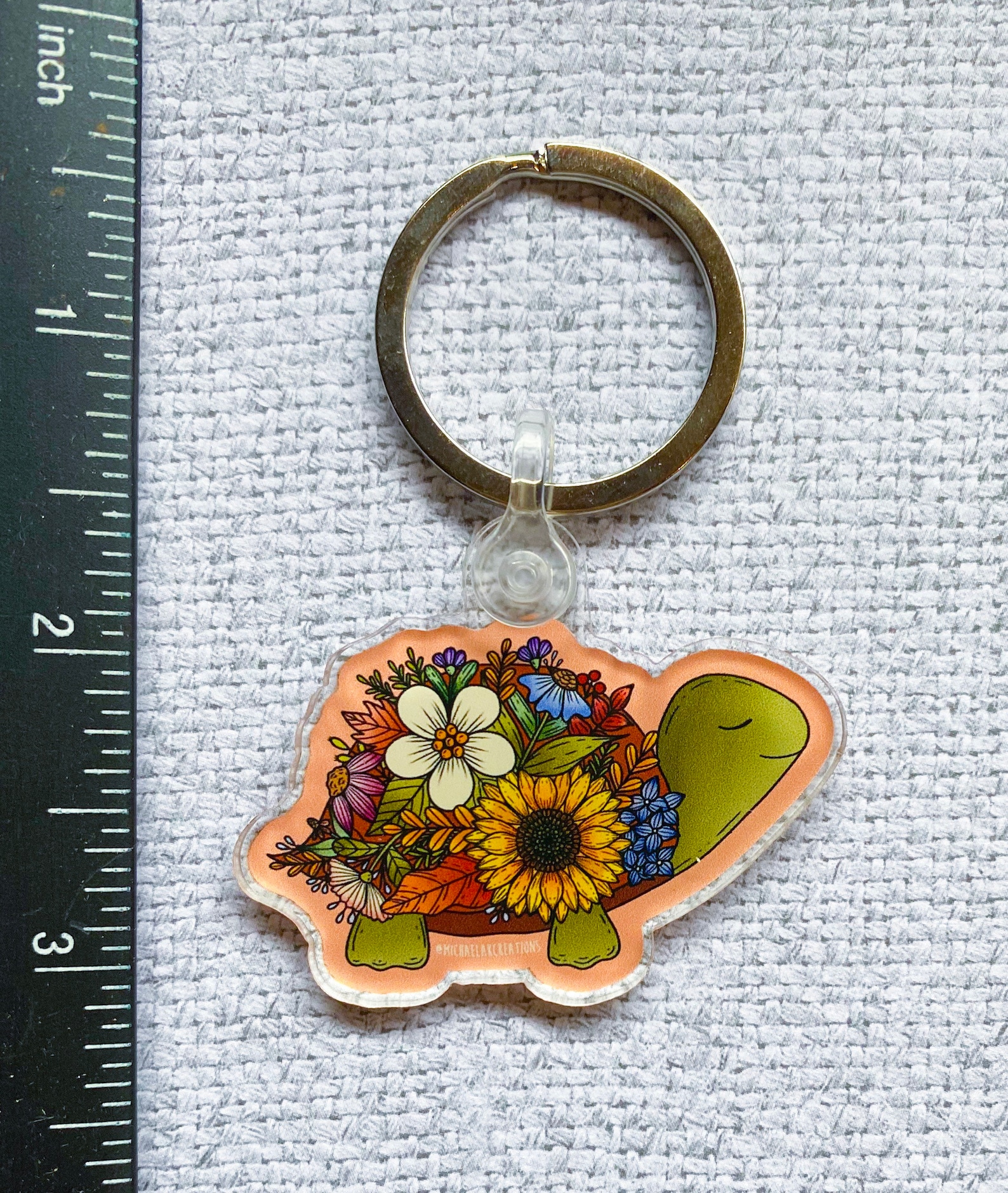 Turtle Keychain Turtle Gift Turtle lover Acrylic | Etsy