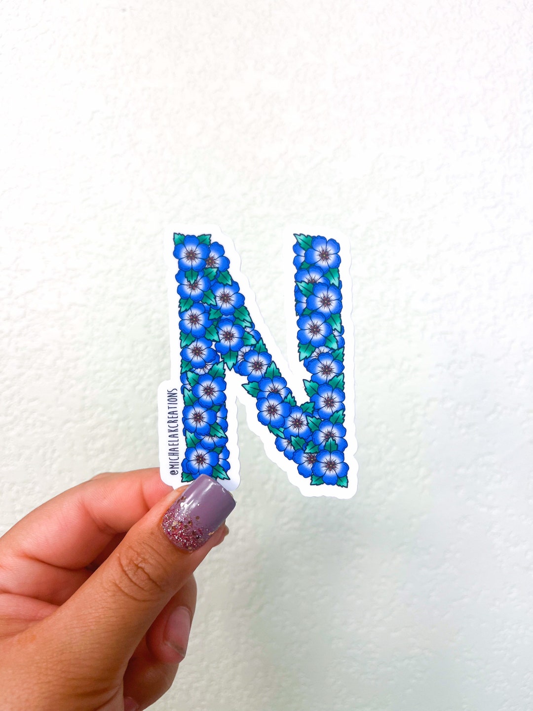 N Sticker |stickers for Hydroflask|stickers|laptop Stickers|water ...