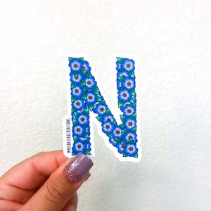 N Sticker |stickers for Hydroflask|stickers|laptop Stickers|water ...