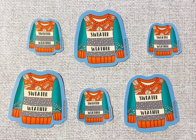Sweater Sticker Sweater Weather Sticker stickers Stickers - Etsy