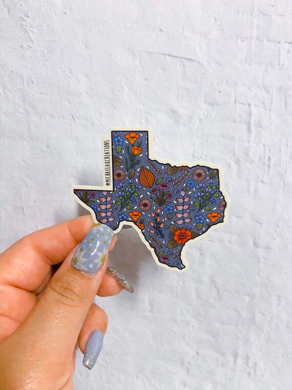 Texas Sticker States Stickers TX Sticker Stickers for | Etsy