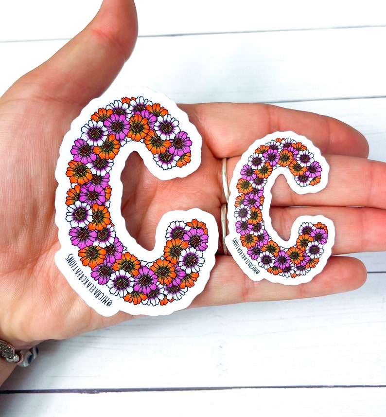 C Sticker stickers for Hydroflaskstickerslaptop - Etsy