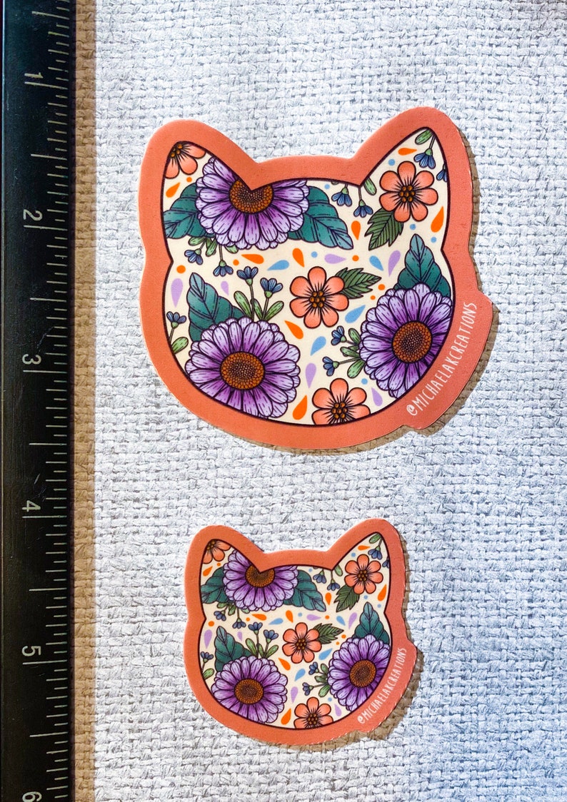 White Cat Sticker Stickers for Hydroflaskstickers Laptop - Etsy