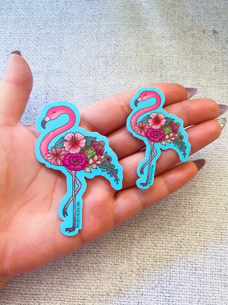 Flamingo Sticker Animal Sticker bird Sticker Stickers for | Etsy