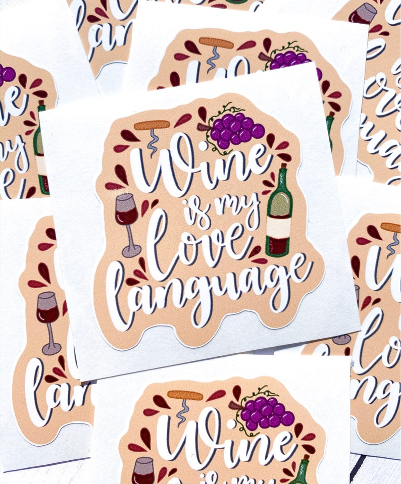 Wine Sticker | Wine Lover Gift| Wine Gift | Stickers for Hydroflask ...